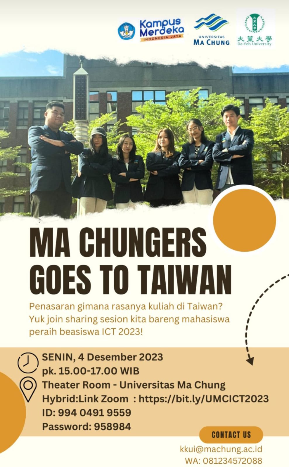 Machungers Go to Taiwan - #1 Universitas Ma Chung