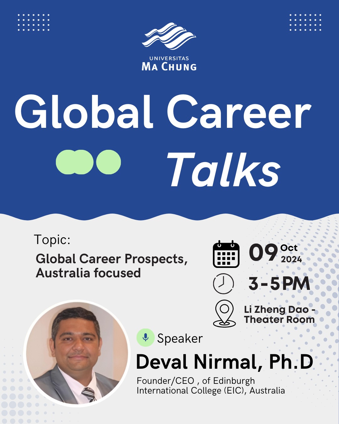 Global Career Talks - #1 Universitas Ma Chung